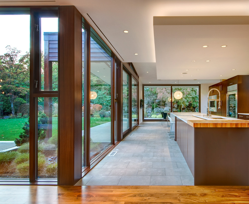 Linear Kitchen - Modern - Kitchen - Seattle - by David Coleman ...