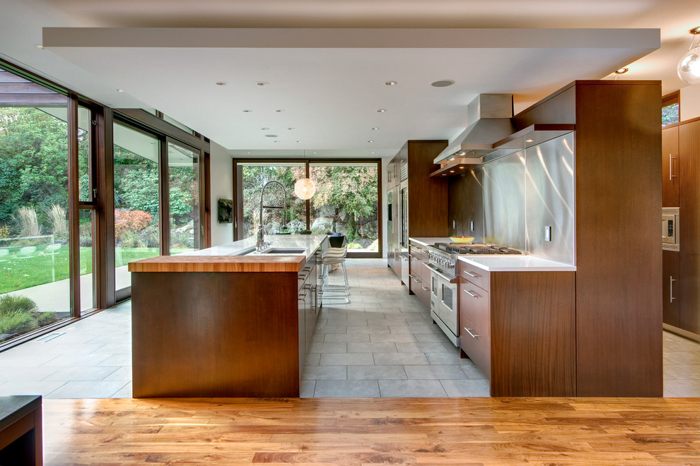 Linear Kitchen - Modern - Kitchen - Seattle - by David Coleman ...