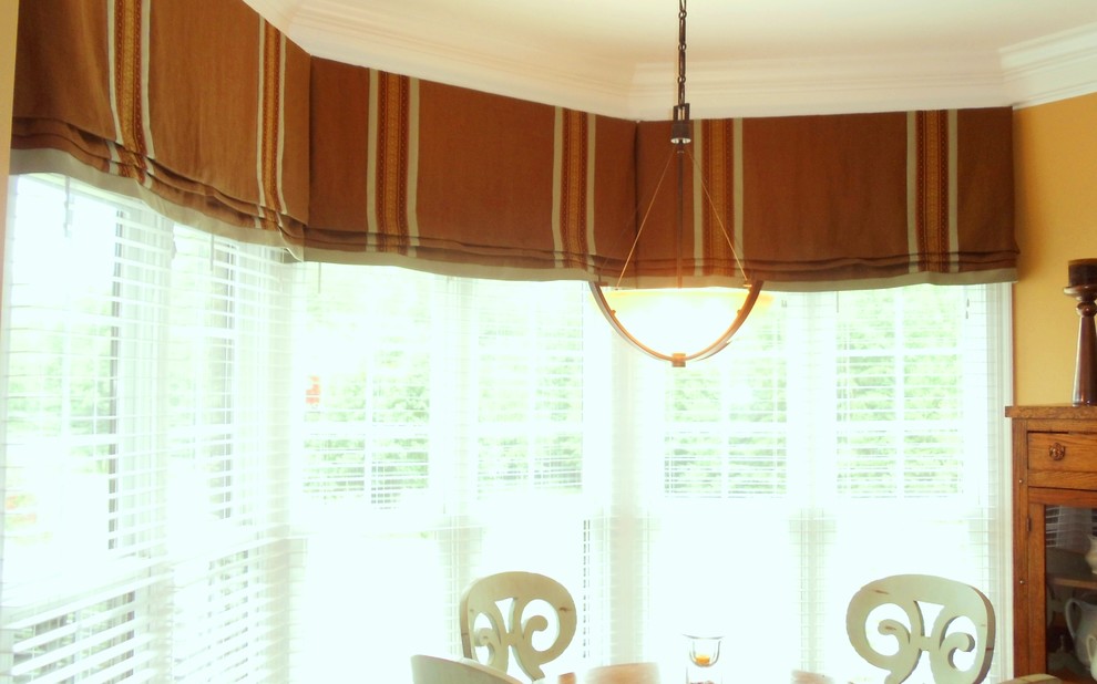 Linen Window Valance - Transitional - Kitchen - Raleigh - by ...