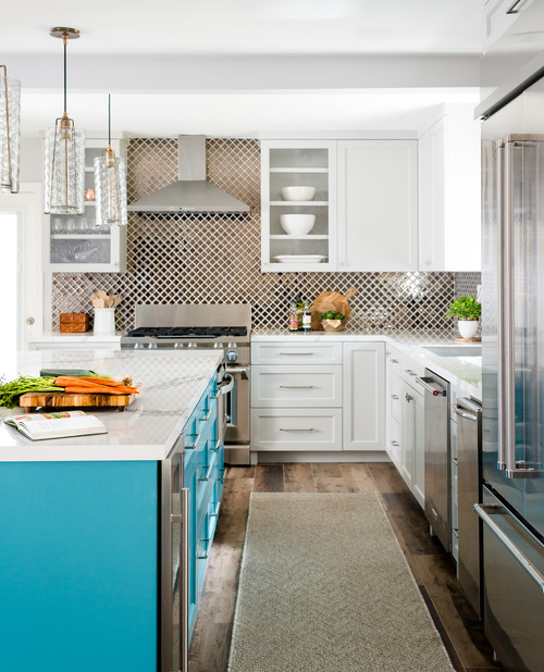 Gold Backsplash Add Glamorous Appeal with Gold Tile Desings ...