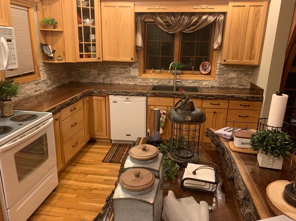 Live Edge Walnut Countertops - Rustic - Kitchen - Chicago - by Best ...