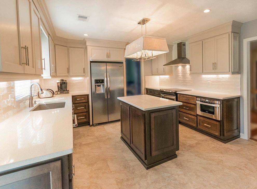 Local Kitchen Gets New Look with Same Footprint - Traditional - Kitchen ...