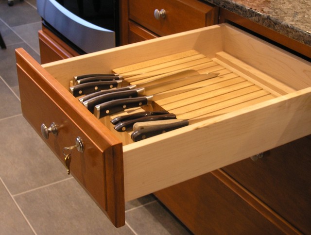 Lockable Knife Drawer - Contemporary - Kitchen - DC Metro - by Cameo ...