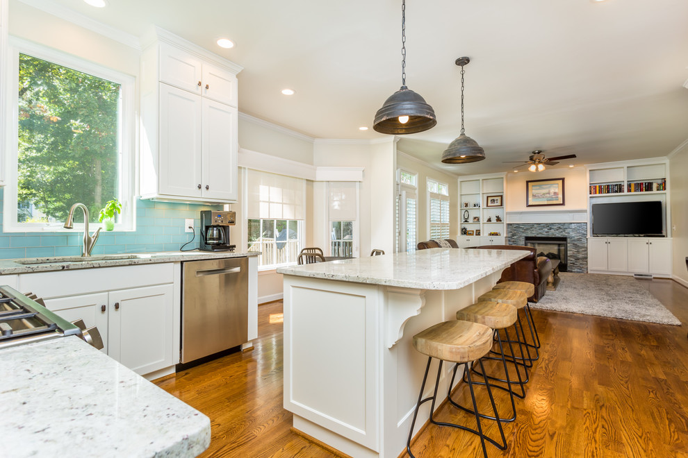 Loding Kitchen and downstairs - Transitional - Kitchen - Raleigh - by ...