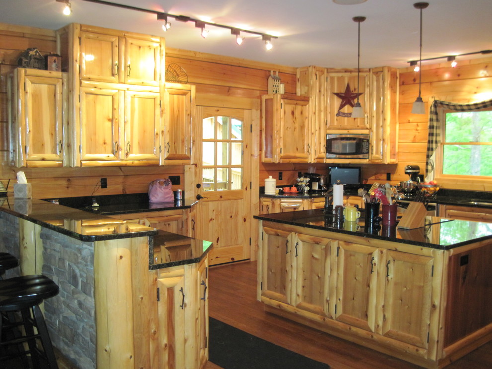Log Cabinets - Kitchen - Nashville - by Southern Rustics, LLC | Houzz