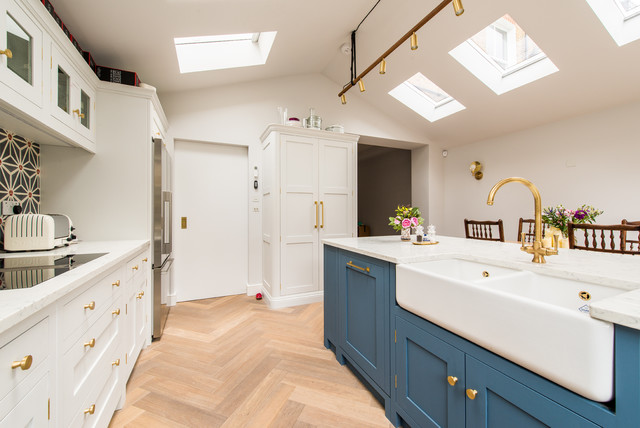 London Victorian Kitchen Extension - Transitional - Kitchen - Kent - by ...
