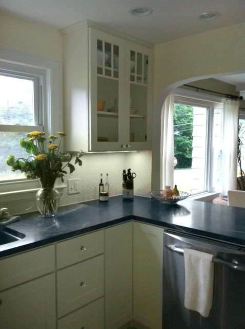 Lovely Linen Kitchen - Contemporary - Kitchen - Boston - by CliqStudios ...