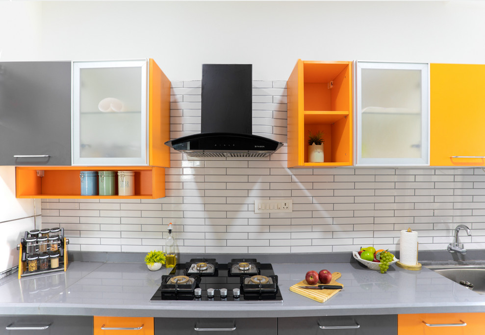 Low-maintenance & Clutter-free 3BHK - Modern - Kitchen - Mumbai - by LK ...