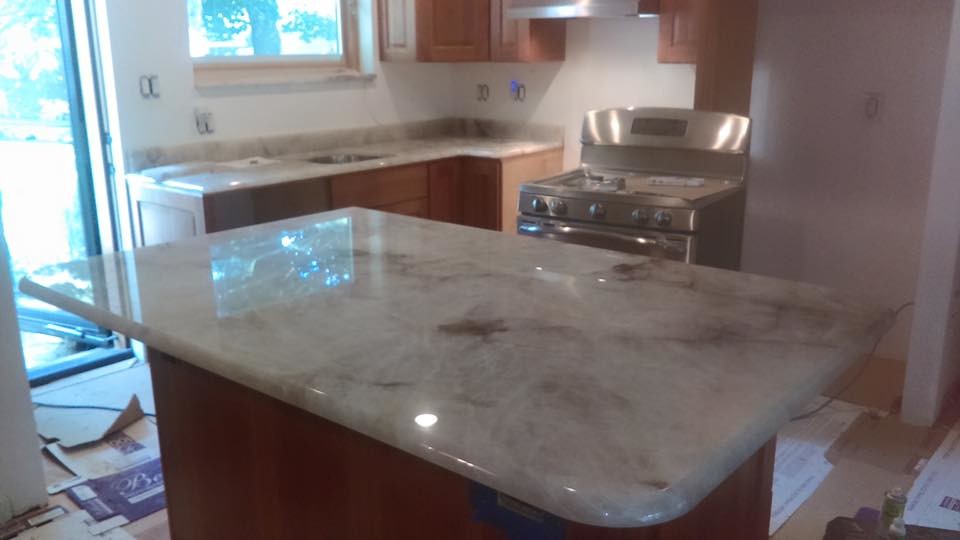 Lucent Quartzite Countertop - Traditional - Kitchen - Milwaukee - by ...