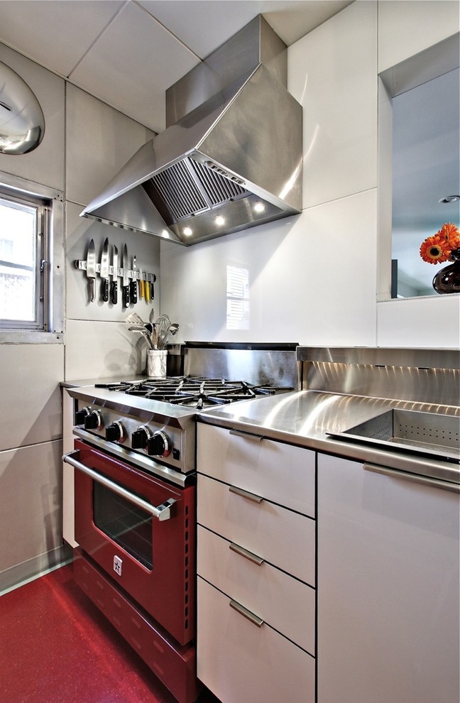 Lustron Kitchen Renovation - Contemporary - Kitchen - Raleigh - by ...