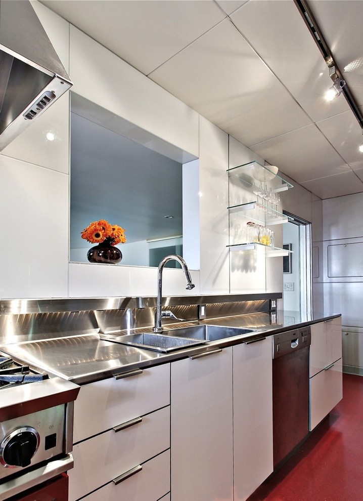 Lustron Kitchen Renovation - Contemporary - Kitchen - Raleigh - by ...