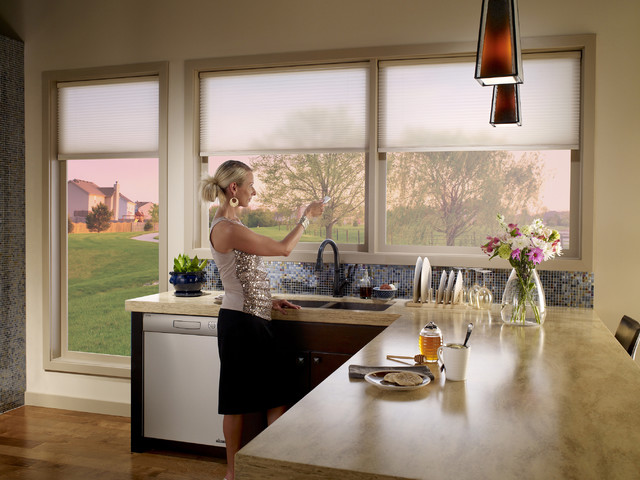 Lutron Motorized Honeycomb Shades - Contemporain - Cuisine - Nashville - par LightStyle ...