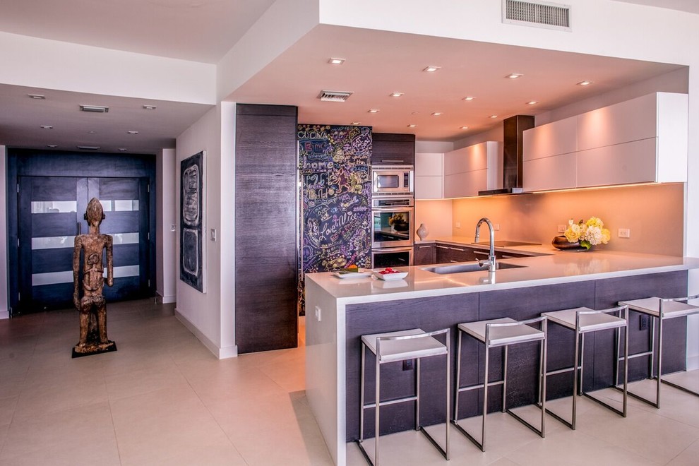 Luxury Home Staging: Transformation of a Miami Duplex - Contemporary ...