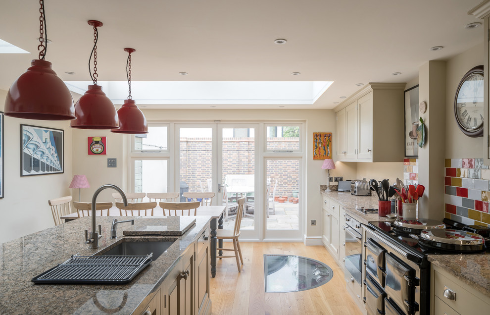 Luxury Kitchen Extension and Circular Wine Cellar - Kitchen - London ...