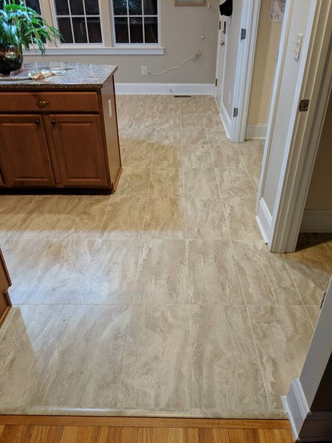Luxury Vinyl Tile Installation - Modern - Kitchen - Charlotte - by ...