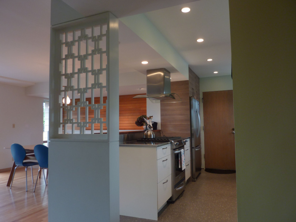 Mackenzie Kitchen & Stair Remodel - Midcentury - Kitchen - Minneapolis ...