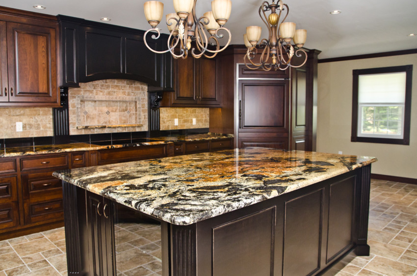 Magma Gold Granite - Traditional - Kitchen - DC Metro - by Granite ...