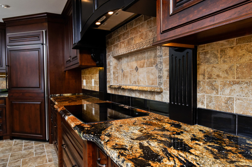 Magma Gold Granite - Traditional - Kitchen - DC Metro - by Granite ...