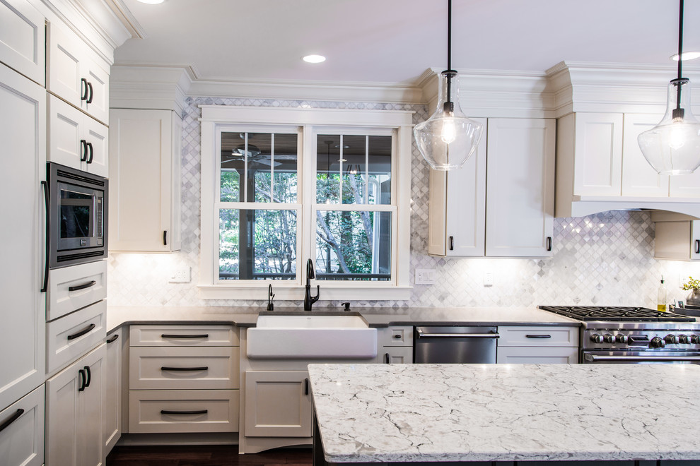 Makeover Turns '90s Space into Dream Kitchen - Transitional - Kitchen ...