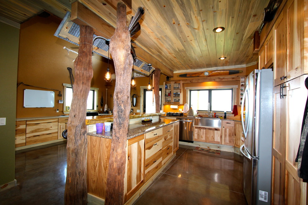 Man Cave Kitchen - Rustic - Kitchen - Omaha - by User | Houzz