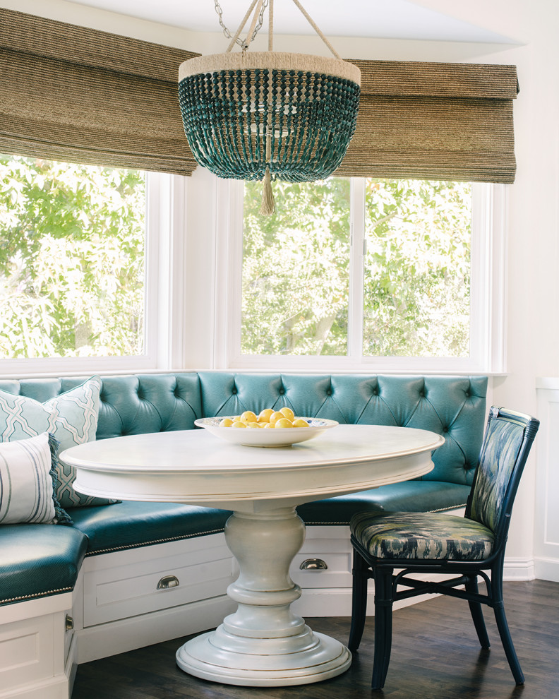 Manhattan Beach Coastal Blue Kitchen Nook - Beach Style - Kitchen - Los ...