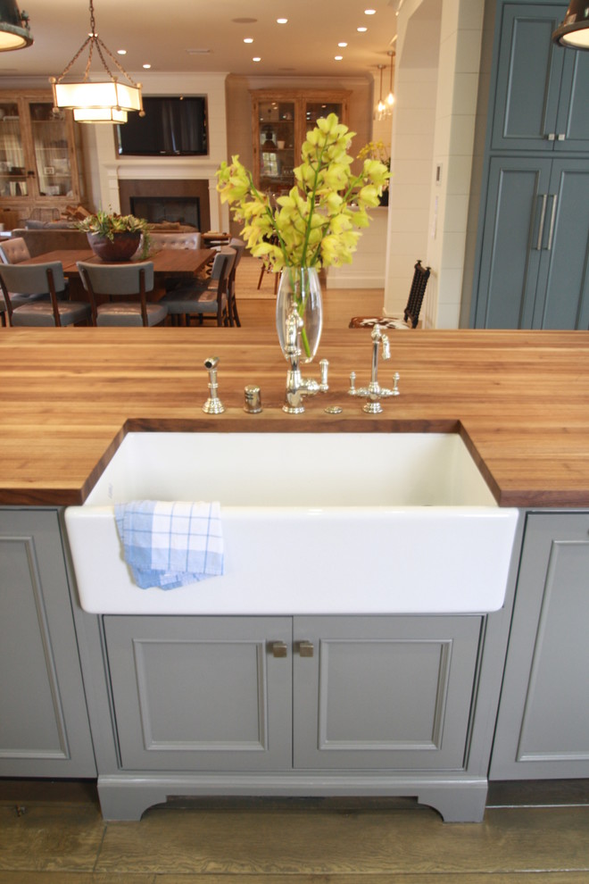 Manhattan Beach Three- Top Pinned Kitchen - Transitional - Kitchen ...