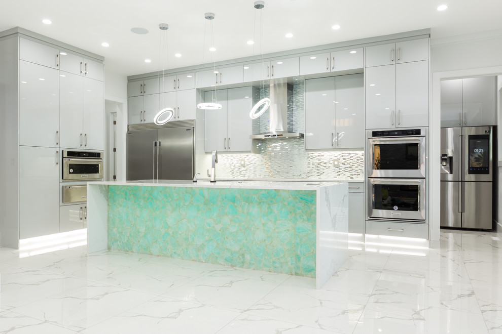 Mann Residence - Modern - Kitchen - Edmonton - by Kitchen Masters Inc ...