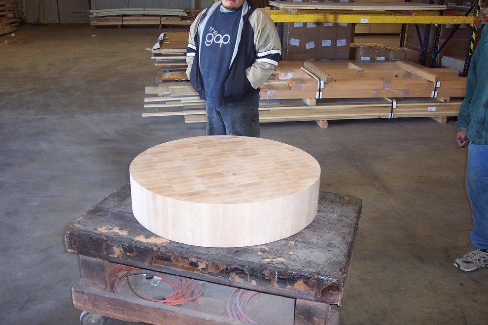 Maple end grain butcher block chopping block - Contemporary - Kitchen ...