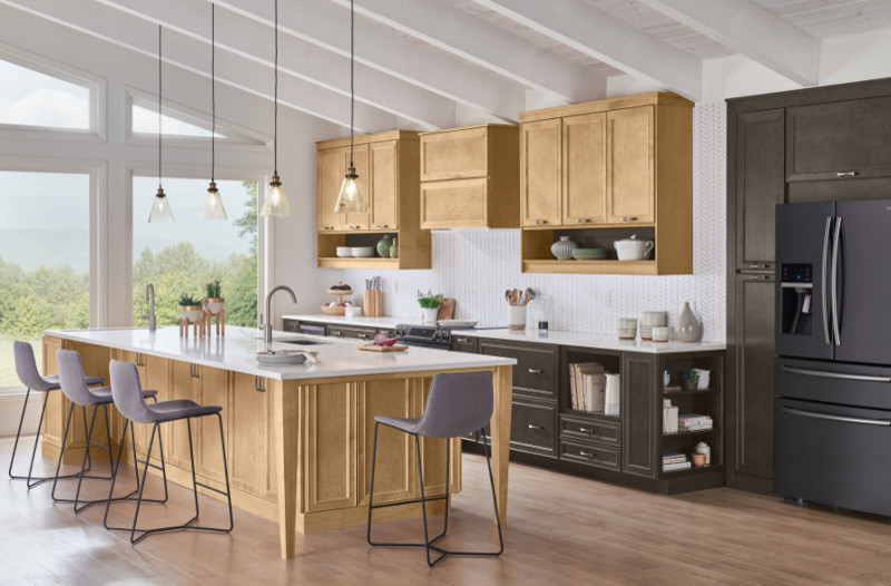 Maple in Rye and Cherry in Slate in Irvington - Kitchen - DC Metro - by ...