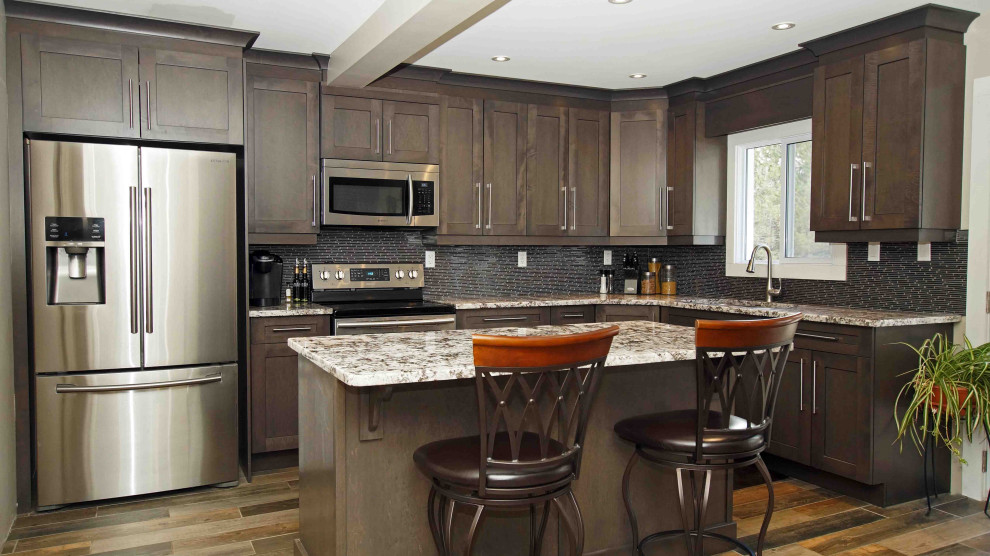 Maple Stain Shaker-Style Door- Earth tones - Fusion - Kitchen - Other ...