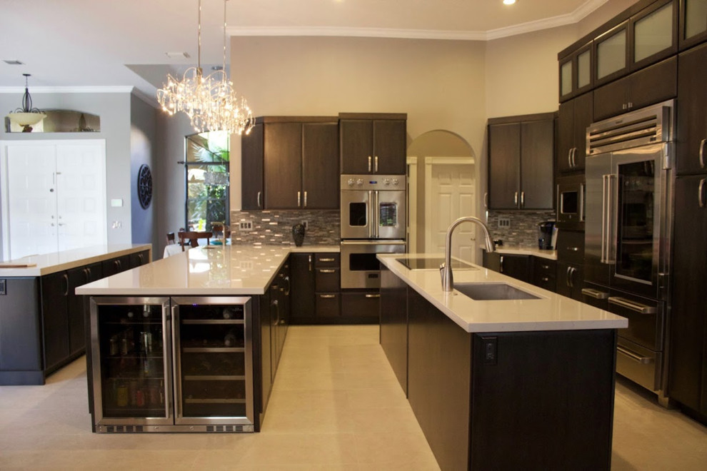 Maple - Zinc - Sardinia - Kitchen - Chicago - by Brighton Cabinetry | Houzz