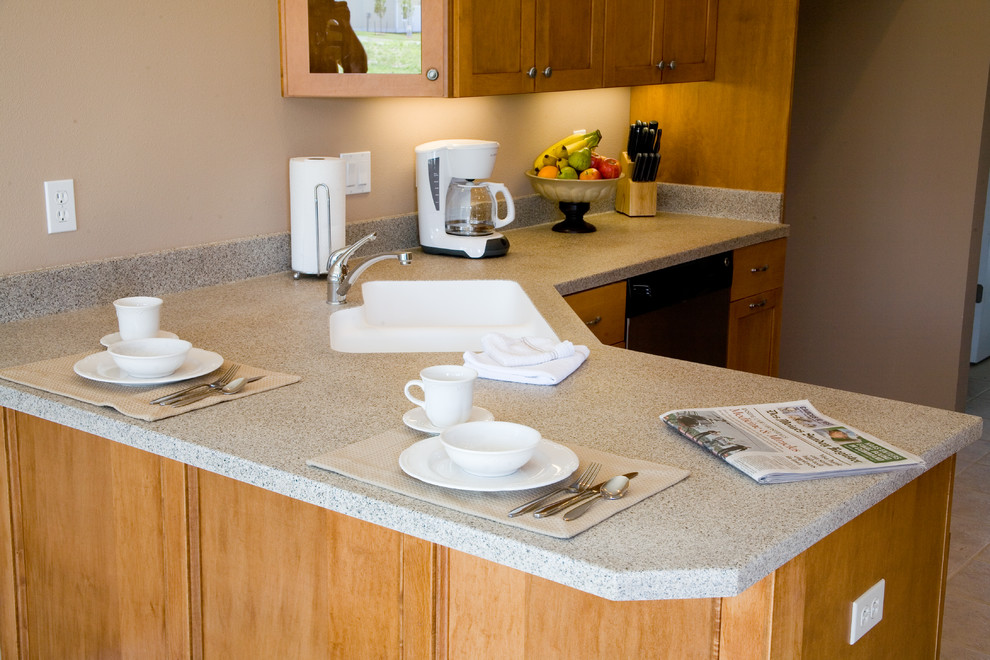 Marble Works Polystone Kitchen - Traditional - Kitchen - Omaha - by ...