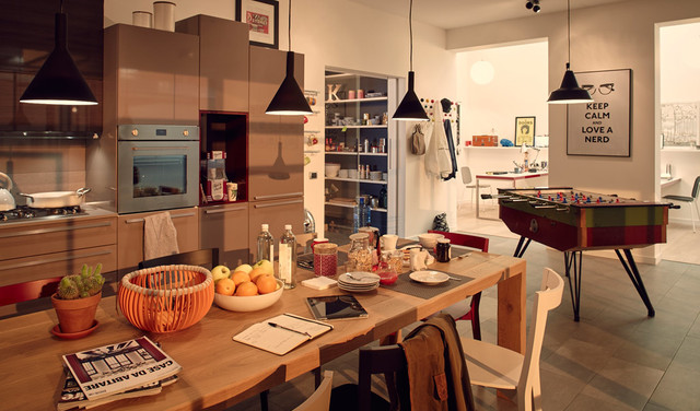 Marco & Cloé Modern Kitchen - Contemporain - Cuisine - Miami - par Veneta Cucine US | Houzz