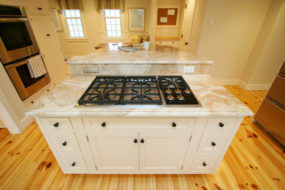 Massachusetts Kitchen Islands - Traditional - Kitchen - Boston - by ...