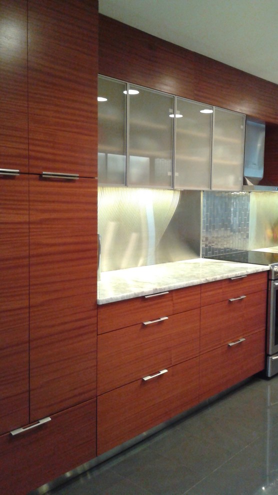 Matched Sapele Wood Cabinets - Modern - Kitchen - Tampa - by Urban ...