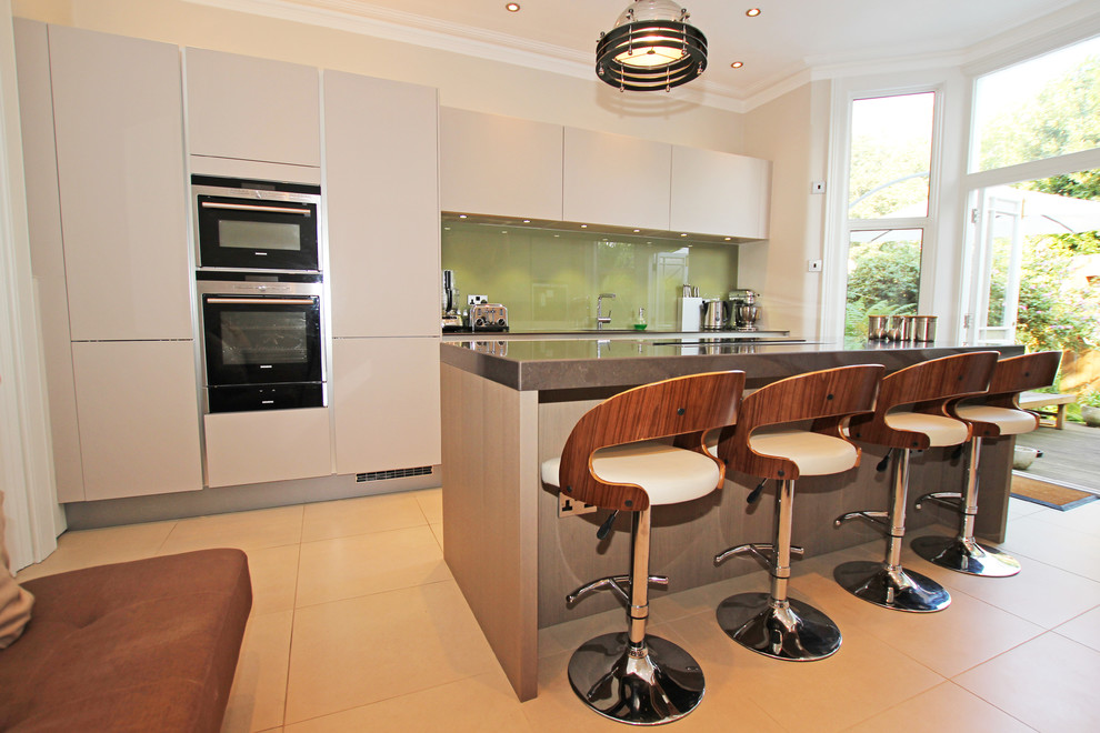 Matt Grey Kitchen - Contemporary - Kitchen - London - by LWK London ...