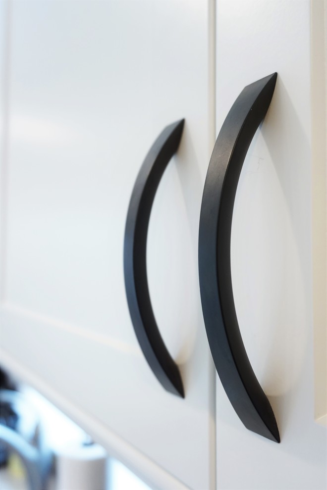 Matte Black Contemporary Handles - Transitional - Kitchen - New York ...