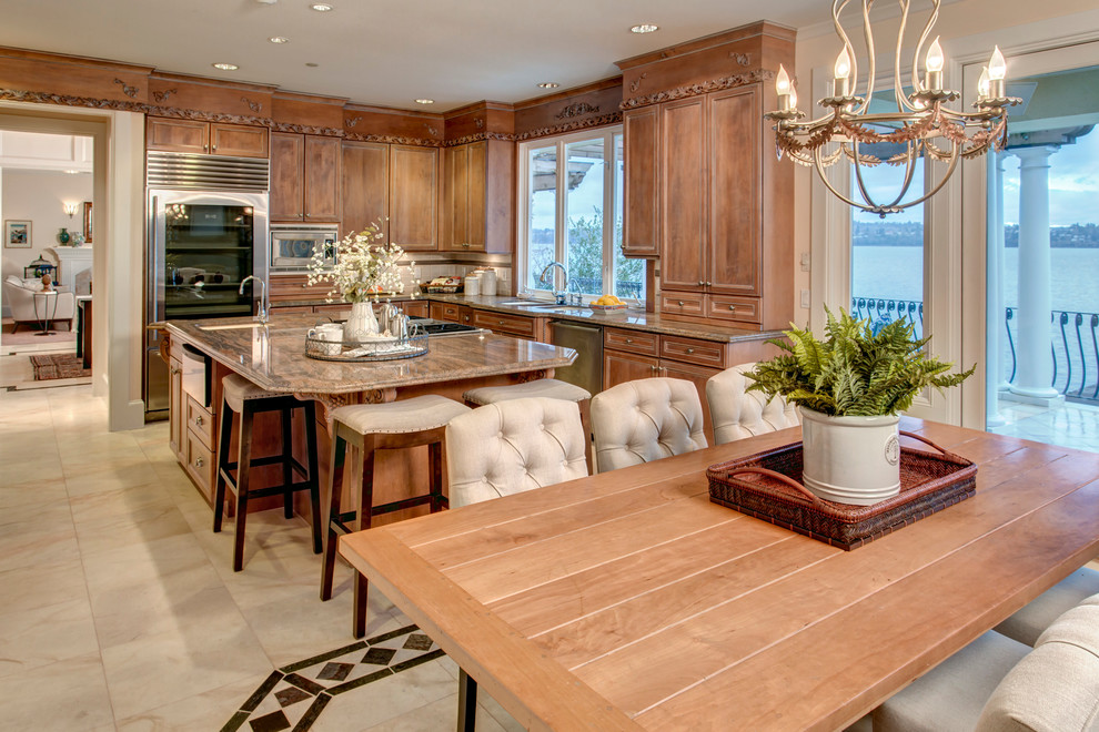 Mediterranean Style Mercer Island Waterfront Mansion - Mediterráneo ...