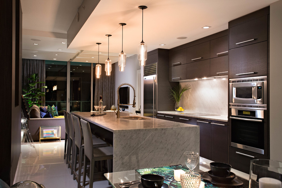 Miami Modern Condo Design - Modern - Kitchen - Miami - by Janet ...