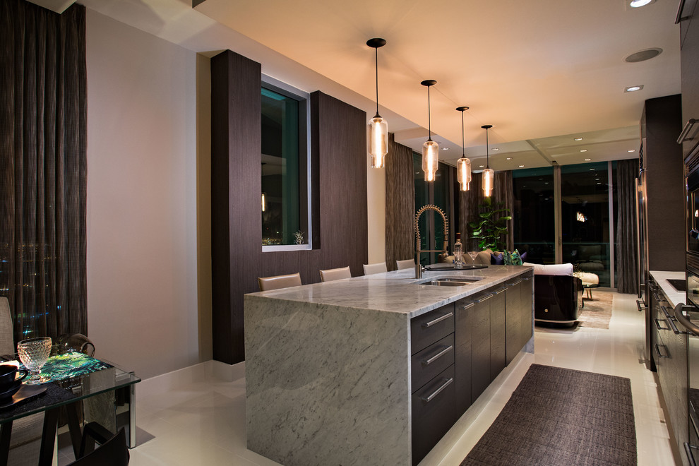 Miami Modern Condo Design - Modern - Kitchen - Miami - by Janet ...