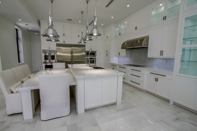 Miami Modern Custom Home - Modern - Kitchen - Miami - by Pioneer ...