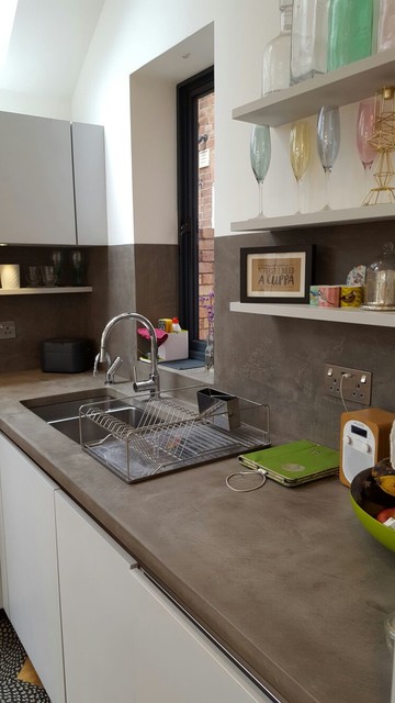 Microcement/Beton Cire Kitchen Work-surfaceskit - Contemporary ...