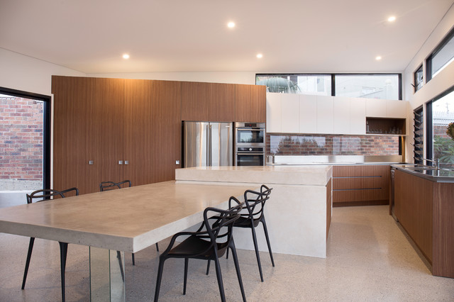 Mid Century Modern Kitchen Design | Blue Tea Kitchens - Contemporary ...