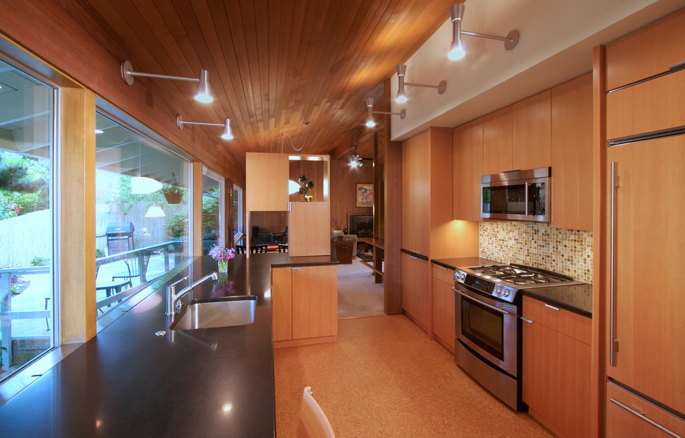Mid-Century Modern Kitchen - Retro - Cocina - Seattle - de Mohler ...