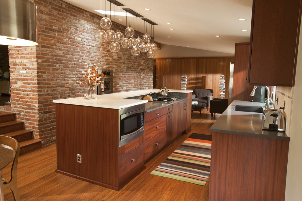 mid-century modern kitchen - Midcentury - Kitchen - Portland - by Neil ...