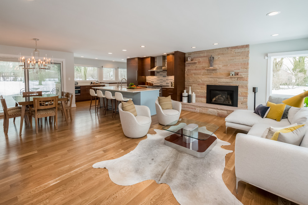 Mid Mod Remodel in River Hills - Midcentury - Kitchen - New York - by ...