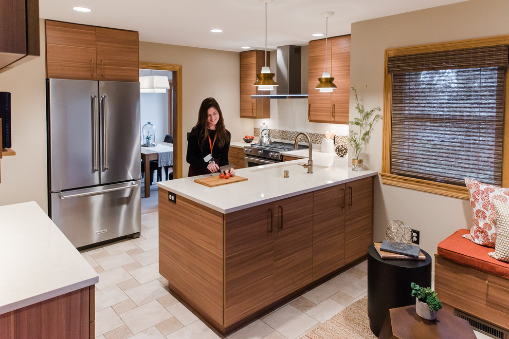 Midcentury Modernized - Midcentury - Kitchen - Minneapolis - by Chelsey ...