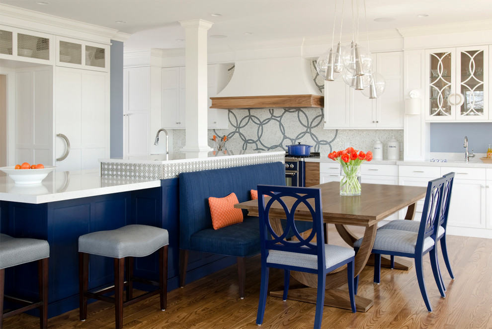 Midnight Blue Renovation - Transitional - Kitchen - Portland Maine - by ...
