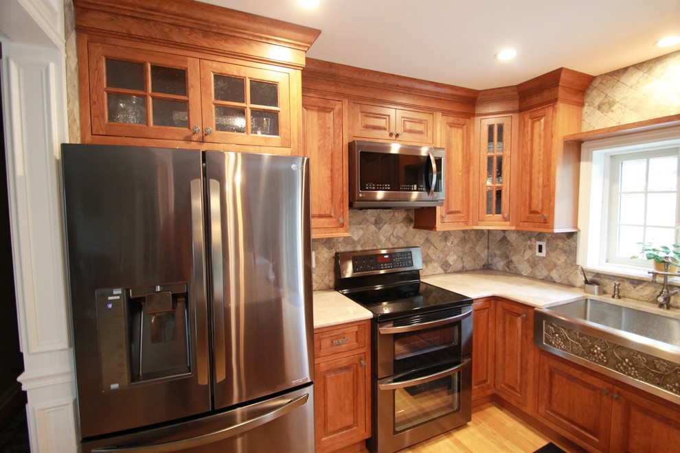 Mine Hill Bi-Level Kitchen Remodel - Traditional - Kitchen - New York ...
