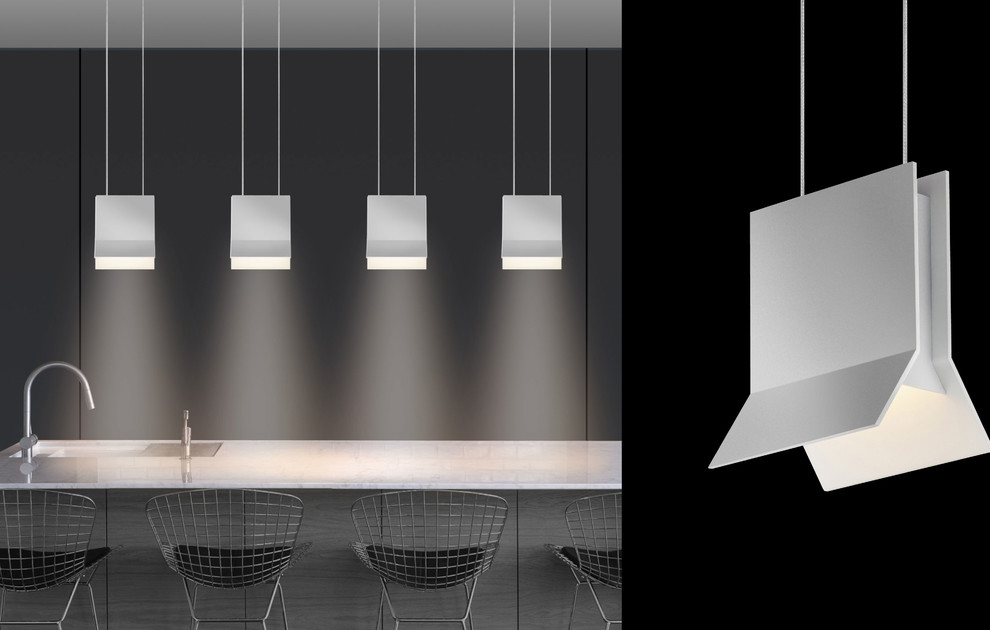 Minimalist kitchen lighting with the Lambda LED Pendant Light from SONNEMAN - Modern - Kitchen ...